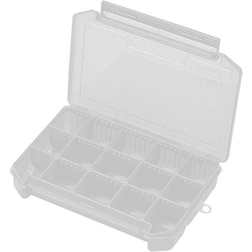 本体サイズ:3010 (外寸 205x145x28mm/ 内寸 196mmx深さ 23mm)・浅型タイプ カラー: クリア 素材: 本体 ポリプロピレン , 止具 ABS 可変仕切板12枚付 / ワームプルーフ (ワーム対応可能・ワームを入...