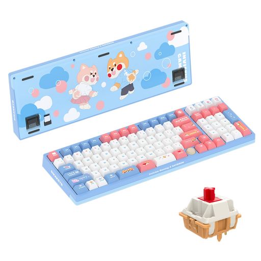 [プレミアム・メカニカル・キーボード]:Gateron共同ブランドのIG-98メカニカルキーボードで優れたタイピングパフォーマンスを体験してください。滑らかな打鍵感で定評のあるGateronminiiタクタイルスイッチを採用し、ゲームでも仕...