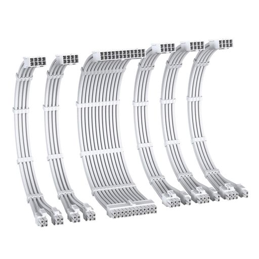 【お得なPSU延長ケーブルバンドル】 4+4ピンEPSケーブル2本、24ピンATXケーブル1本、PCIe 8 (6+2) - ピンGPUケーブル3本が含まれており、すべてのPC構築ニーズを満たします。 【6ピンまたは8ピンGPU構成に対応】...