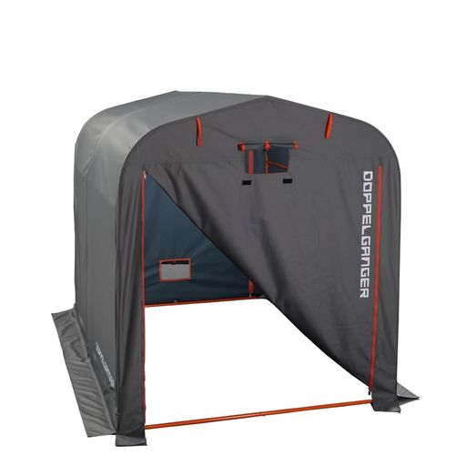 重量 約14.7kg カラー グレーxオレンジ 材質 生地:ポリエステルフレーム:スチール 付属品 ゴムバンド、ペグ 撮影環境によりペグを使用していない画像がありますが、本製品をご使用の際は必ずペグを使用し、重しを置くなどして防風対策をおこ...