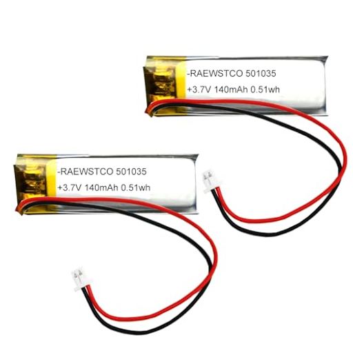 [バッテリー容量 ]:140MAH 【適用機器】:スポーツイヤホン スマートグラスケース リチウム電池 [特徴]:リチウムイオン電池の公称電圧3.7V、フル充電された3.7V。この電池の過充電や短絡を防ぐために内蔵電池保護モジュール [コネ...