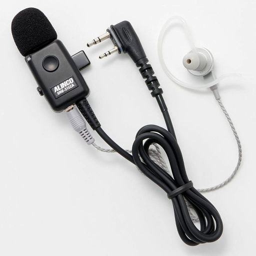 業務用 DJ-PV1D用 PTTロックボタンとマイクゲインL/M/H 3段階切り替え 背面に回転クリップが付属 アルインコ製