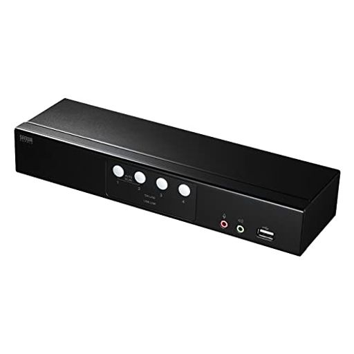 1組のHDMIディスプレイ・USBキーボード・USBマウスで4台のパソコンを切り替えて使用できます。 HDMIディスプレイは最大解像度1920x1200(WUXGA)、1920x1080(フルHD)に対応し、ワイド画面出力にも対応します。 ...