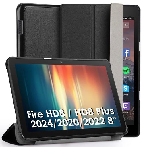 【対応機種】 Fire HD 8/8 Plus (2024/2022/2020年発売 第12/10世代用) 8インチ 対応 専用保護カバー。その他のモデルには対応しません、ご購入前にモデルをよくご確認いただきます。 【オートスリープ機能】内...