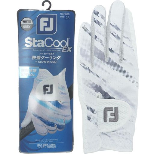 左手着用(右利き用) 素材:合成皮革(平部分)+接触冷感素材メッシュ(甲部分)