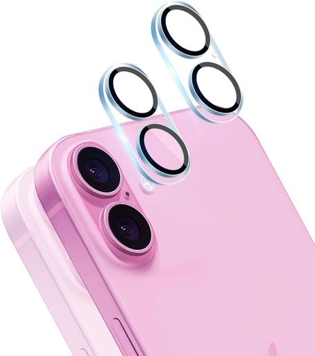 👑【対応機種】本製品は対応iPhone16/iPhone16Plus(2枚)カメラ保護フィルム、素材に日本製の旭硝子を採用。購入前に、機種を確認していただきますようお願いいたします。 👑【9H硬度・全面被覆・...