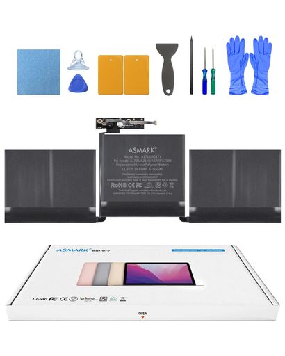 【バッテリーモデル】A1713/A2171、満充電容量:59.85Wh5250mAh、電圧:11.4V、対応機種:MacBookPro13インチA1708(2016年、2017年)/A2159(2019年)/A2289(2020年)/A23...