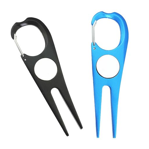 1.携帯設計:コンパクトサイズ10x3x0.3cm、軽量で、ゴルフバッグやポケットに簡単に収納できる。いつでもどこでも持ち運びが便利で、ゴルフ場でも簡単に取り出して使うことができ、負担をかけません。 2.親切なダブルフォークの組み合わせ:黒...