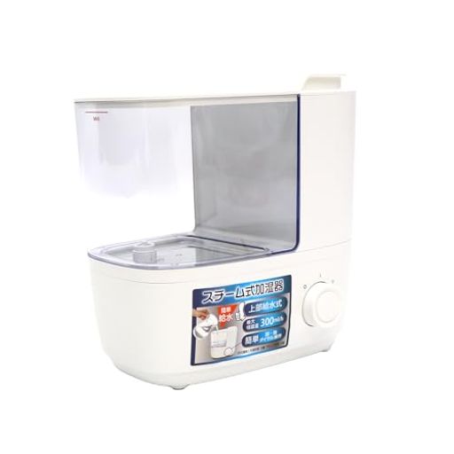 定格電圧:AC100V 定格周波数:50/60Hz 定格消費電力:280W 加湿量:約300mL/h(2段階) 連続加湿時間:約5.5時間 水タンク容量:約1.8L 電源コード長さ:約1.5m 適用床面積:木造和室5畳/プレハブ洋室8畳