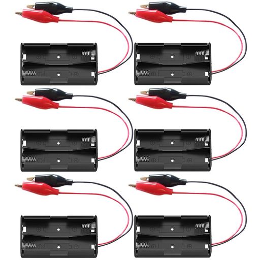 パッケージには、6個のAAバッテリーホルダーケースボックスが含まれています:AAバッテリーホルダー2個、ワニ口クリップワイヤ付き1.5VAAバッテリーホルダー2個。 2xAAバッテリーホルダー1個、電圧出力:3V、1.5VAAバッテリー2個...