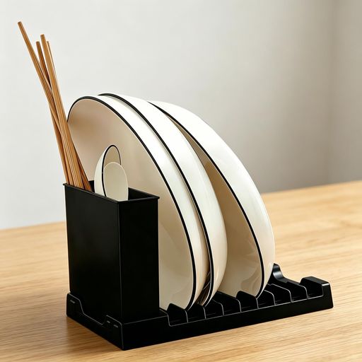 【All-in-One Storage &amp; Drainage Design】- This dish drying rack integrates storage and drainage in one unit, making it...