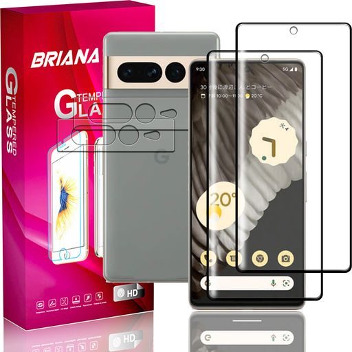 【対応機種】GooglePixel7Pro専用に設計した強化フィルム+レンズフィルムです。ご購入前に必ず機種をご確認ください 【9H硬度】日本旭硝子製ガラス素材採用最上級強度のガラスを使用し表面硬度は9H。万が一スマホを落としてガラスが割れ...