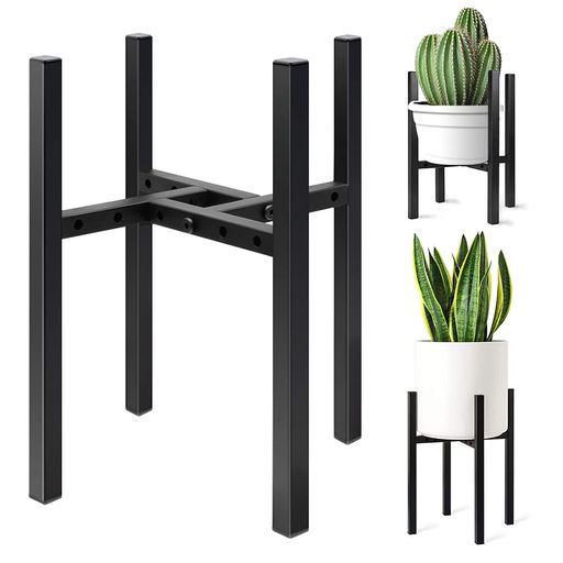 【伸縮式&amp;多尺寸適用】幅が22〜31cmまで調整可能で幅広い鉢に対応可能で、高さ調節もできるフラワースタンドです。鉄製の花台は、さまざまなサイズの植木鉢に対応し、多様な植物の展示ニーズに対応します。花鉢の高さは10センチまたは20セ...