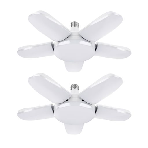 ガレージ ⭐⭐【超高輝度175個LED&amp;省エネ】:6灯式の高輝度LEDパネル、合計175個の高輝度LEDランプビーズを備えている。LED照明器具を使用し、80%の省エネ、環境に優しく、費用効果が高い。ガレージライトは作業時に1000...