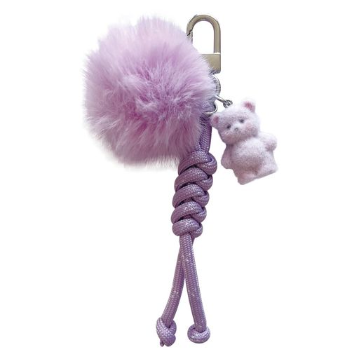 バッグやポーチにつけてアクセントに星(白抜き)フロッキーのくまちゃんが可愛い、ぽんぽん付きのパラコードストラップです。 韓国、日本で今でも流行のパラコード。フロッキーのくまちゃんと相性抜群です。 キーリングハンガー付きなので、スマホの背面の...