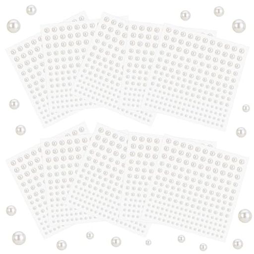 【多用途クラフト】1830pcsパールステッカー(6サイズ)は、カード作り、ネイルアート、スクラップブッキングなど、あらゆるDIYプロジェクトに最適です。無限の可能性であなたの創造力を発揮させてください。 【高品質】これらのパールステッカー...
