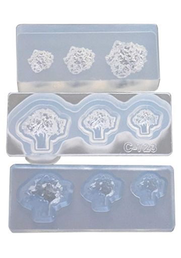 シリコーン製ミニチュア用型抜き 樹脂粘土をはじめとする自然乾燥粘土、オーブン粘土・UVレジンにご使用頂ける便利なシリコーン型 フリーハンドでの制作が難しいブロッコリのシェイプと表面の複雑な質感を手軽にミニチュアで再現 仕上がりサイズ(約):...