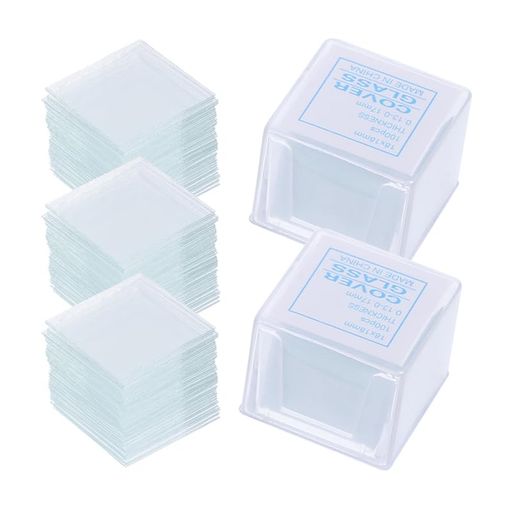 【たっぷり使える「20x20mm」の500枚セット】一辺約20mmの正方形サイズ。プレパラート作りに欠かせないカバーガラスが、たっぷり500枚入った大容量セットです。失敗を気にせず惜しみなく使えるため、消耗の激しい教育現場や研究室に最適です...