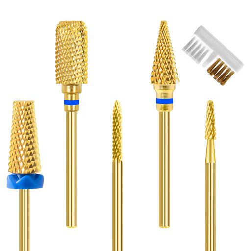 5点セットのネイルセット:タングステンカーバイド製の異なる形状と中目の5種類のネイルビットと1個のクリーニングブラシが含まれています。このネイルマシンビットは、ネイル準備、アクリルジェルネイルの除去、ネイルデコレーションの除去、ネイル表面の...