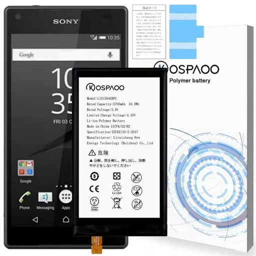 【適用機種】ForSonyXperiaZ5Compact電池種類:LIS1594ERPC互換機種:SonyXperiaZ5mini/XAUltra/XCompact/XZCompact、対応LIS1634ERPC電池。このSonyXperi...