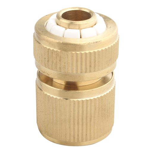 メスを1/2インチ標準ホースにすばやく接続 耐久性の高い真鍮製 水道への迅速かつ簡単な接続と切断 標準化されたガーデン・ホース・カップリング・システムに適合する耐錆性のある重厚ブラス構造 多機能ユニバーサルコネクタ、広く使用されている