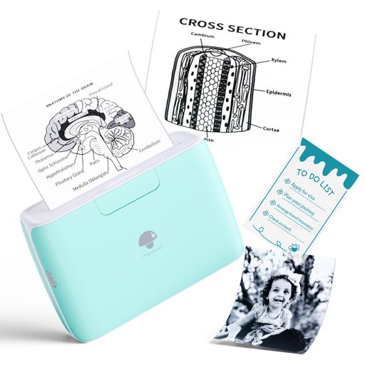 最大印字幅110mm-PhomemoM04Sサーマルスマホプリンターは53/80/110mm印字幅をサポートしている。300dpiの高解像度は印刷をより鮮明にし、ドキュメント、ノート、用紙などの理想的な選択です。PhomemoM04Sモバイ...