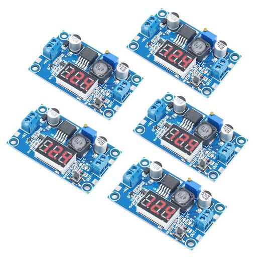 5pcsLM2596DCStepDownConverterVoltageRegulatorLEDDisplayVoltmeterBuckAdapterAdjustablePowerSupply