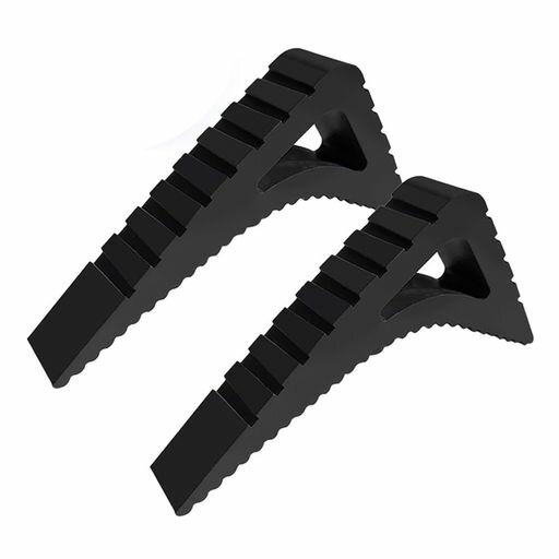 ドアストップのサイズ:11.9x8x2.1cm、カラー:ブラック、2個セット。 滑り止めの表面は、ドアと床の間でしっかりと固定され、ドアが開閉時や風などの外力を受けたときに滑るリスクを軽減します。 ドアと床の隙間に挿入して押すだけで簡単に設...