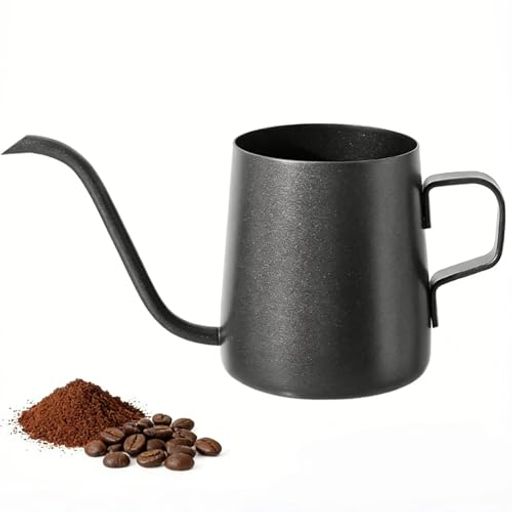 【細口デザイン】このコーヒードリップ器具は、非常に細い注ぎ口が特徴的な特別なデザインを採用しています。内径はわずか5mmで、お湯の流速と注ぐ範囲を正確にコントロールでき、ハンドドリップコーヒーの抽出ニーズに完璧に適合します。飛散を防ぎ、抽出...