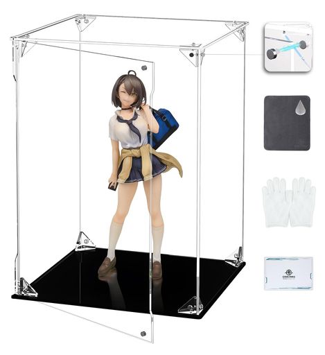【UVから守る】フィギュアの日焼けによる劣化を防ぐUVカット加工を施している。UVカット率99.3%以上(※ISO9050準拠)、紫外線からのダメージをしっかりガードできる!●壊れにくい、厳選した厚さ2.8mmの高透明アクリル素材を使用、貴...