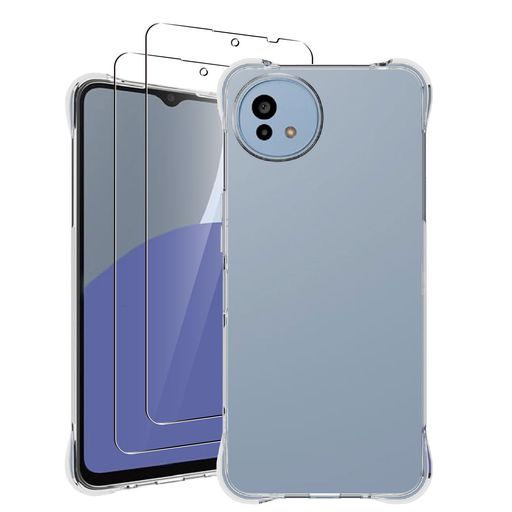 【対応機種】 AQUOS wish 5に対応します。ご注意: ご購入前にお使いの携帯電話のモデルをご確認ください。【超お得な3枚セット!】AQUOS wish5 ガラスフィルム 2枚+TPU シリコン ケース 1個。 【TPU行き止まり右向...