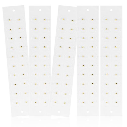 【高コスパ100粒入り】耳シール100粒入りの贅沢なセット内容。耳シールを長期間使用でき、コストパフォーマンスに優れます。家族や友人とのシェアも便利。耳ジュエリー接着剤が強力で、長時間贴っても剥がれにくい設計です。 【肌に優しい金メッキ素材...