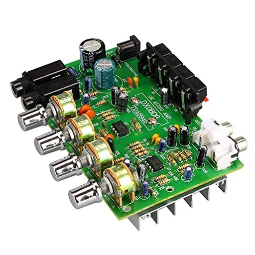 DIYに最適なシンプルな配線。 DC12V2A以上のDC電源、ハイパワー、良音質。 6.5モノラルスタンドは、40W+40Wのピークパワーでマイクとして使用できます。 TDA8944/8946 電源チップを使用して、同じ電力。 トーン調整ポ...