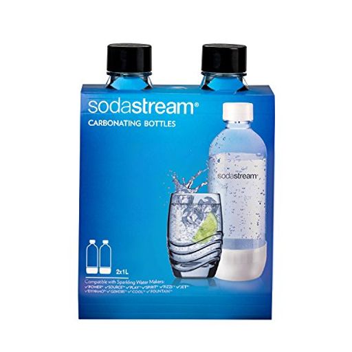 Sodastream1lCarbonatingBottles-Black(TwinPack) 2Piece