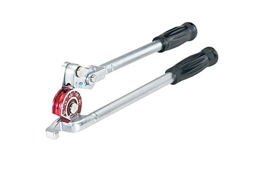 適合銅管:3/8プライムプライム 曲げ半径:23.8mm 全長:350mm 色:赤 2段式アクションハンドルにより180°曲げが可能。