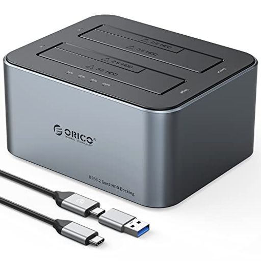 【オフラインクローン機能をサポート】HDD スタンドはコンピュータとは独立してオフラインクローンを行うことができます。クローンを作成する前に、ターゲットハードディスク(HDD)のファイルをバックアップしてください。オフラインでクローンを作成...