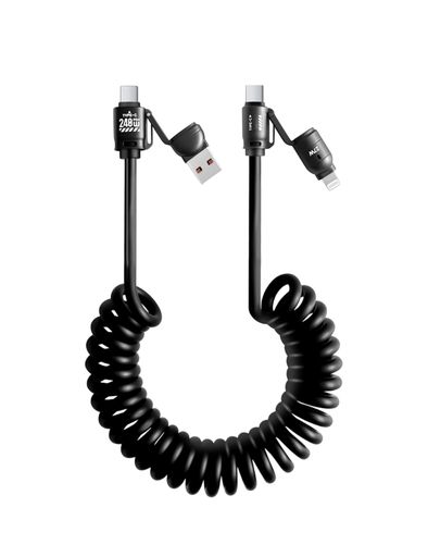 【4つのユニバーサルインターフェース、すべてのデバイスとのファーストライン互換性】:統合されたusb-c / usb-a / c-l 3つのインターフェイス、ラップトップ(240 w pd)、android phone (65 w)、iph...