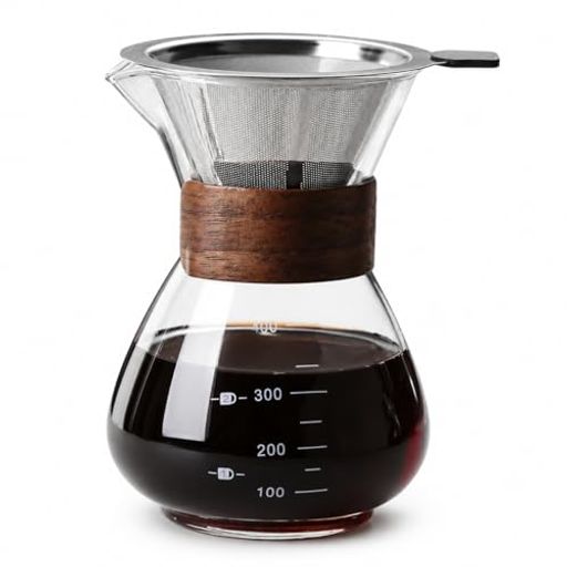 【最適な400mlサイズ】:1~2人分のハンドドリップにぴったりの400ml。目盛付きで抽出量が一目瞭然。毎日のコーヒータイムに最適です。 【多用途な耐熱ガラスサーバー】:コーヒーはもちろん、紅茶・日本茶・ハーブティーなどにも使用可。透明ガ...