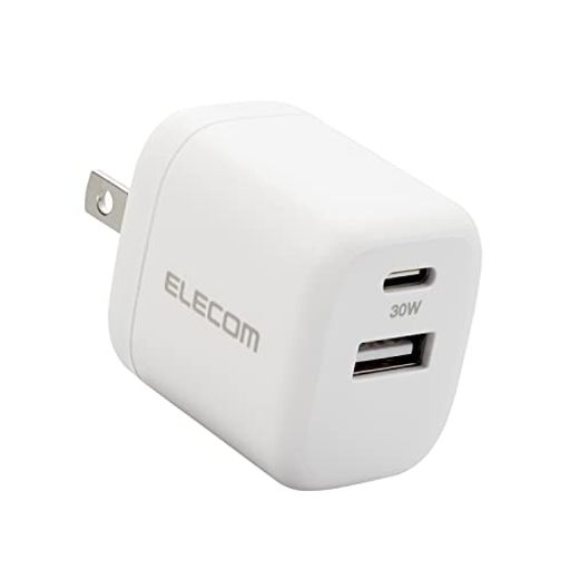 【スペック】30W(USB-Cポートのみ使用)、2ポート(USB-C/USB-A)、サイズ:幅4.2x厚み3x高さ3.9cm、重量:58g 【ノートPC対応機種】Macbook Air、Pro 13インチ、Pro 16インチ、Surface...