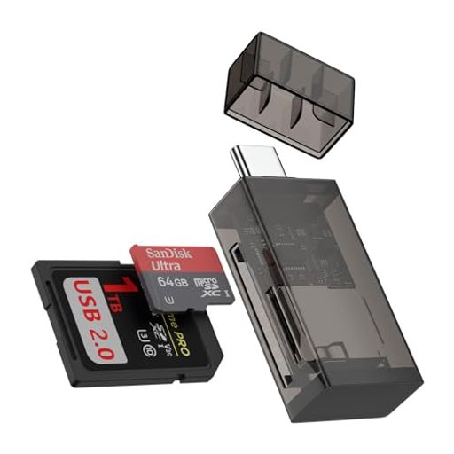 【双方向高速データ転送】:当社のType-Cカードリーダーは最大5Gbpsの超高速データ転送を実現し、従来の約10倍の速度です。スマホの容量を占有する写真・動画・各種ファイルを数秒でSD/TFカードに転送可能です。さらに、本リーダーはスマホ...