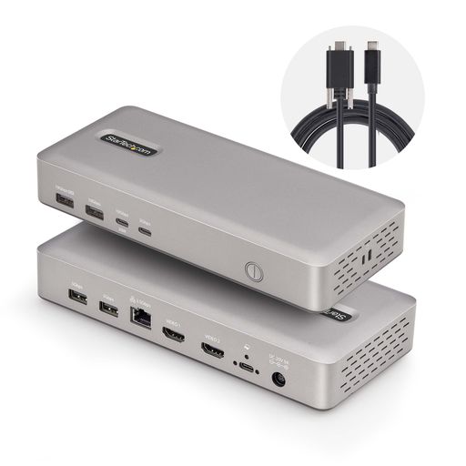 USB4 によるデュアル 4K120Hz対応:1口の USB4 または Thunderbolt 4 ポートから、 2台の4Kディスプレイ(120Hzまたは60Hz)に接続可能。ノートパソコン内蔵GPUによる非圧縮映像出力で、ソフトウェアによ...