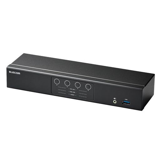 1組のマウス、キーボード、HDMI(R)ディスプレイで、4台のパソコンを切り替えて操作可能。解像度が4Kまでのディスプレイに対応し、エミュレーション機能によって、デバイス切り替え時の接続がスムーズに。さらに、ハブ機能としてUSB3.1ポート...
