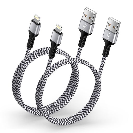 【急速充電&amp;データ転送】純銅製の高伝導ライトニングケーブル、2.4A急速充電&amp;480Mbpsデータ転送ツーインワン。MFi認証済みの充電ケーブルなので、充電時のエラーメッセージが飛び出さない。コネクタ部分にスマートチップが内...