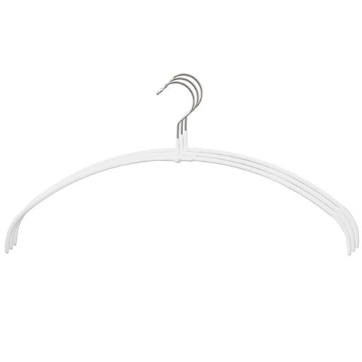 レギュラーサイズ:40x20.5x0.4cm(結合部は1cm) 本体:スチール(特殊塩化ビニルコーティング)、フック:ステンレス ※滑らない加工、スリムなボディ、洗濯に特化したサビにくいステンレスフック