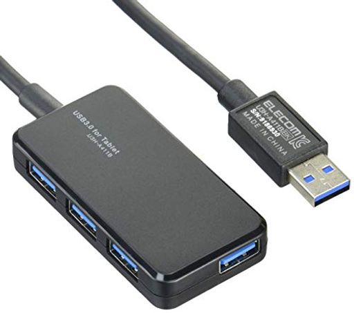 インターフェイス:USB3.0(USB2.0インターフェース接続時は、USB2.0互換で動作、USB1.1インターフェース接続時はUSB1.1互換で動作) コネクタ形状:パソコン側:USBA(オス)x1、USBハブ側:USBA(メス)x4 ...