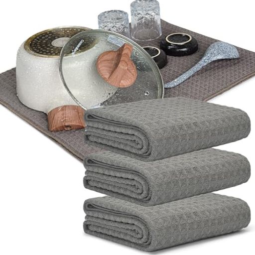 1【大判サイズ】サイズ:W80xD50cm重さ:約105g(1枚あたり)材質:テトロン80%+ナイロン20%カラー:3色展開(コーヒー&amp;グレー&amp;ホワイト) 2【水切りかごの代わりに】シンク周りの空間が最大限に節約できるような...