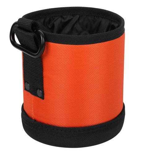 用途:ねじや小物の収納に サイズ:大 直径:約130mm 仕様:カラビナ付き 仕様:ベルト通し付き