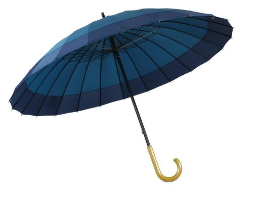 雨 傘骨:24本 親骨:60cm カラー:青緑x紺 24本骨構造のため壊れにくい 蛇の目風