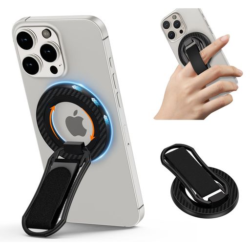 ❤【片面強力磁力でしっかりと吸着】約2.5kgまでの荷重に耐える強力磁力です。マグネット式スマホリングで、iPhone Mag Safe シリーズ本体やMag Safe搭載ケースに簡単に装着できます。また、マグネットなので跡を残さず取り外し...