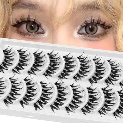 【自然なまつげ】透明なレイヤーを備えた3D多層つけまつげ、完璧な長さ、本物のまつげエクステのような感触。 【細い猫目まつげ】ふわふわで細くて自然な猫目まつげが魅力的なウインク効果をもたらします。 【クリアまつげストリップ】目に見えないまつげ...